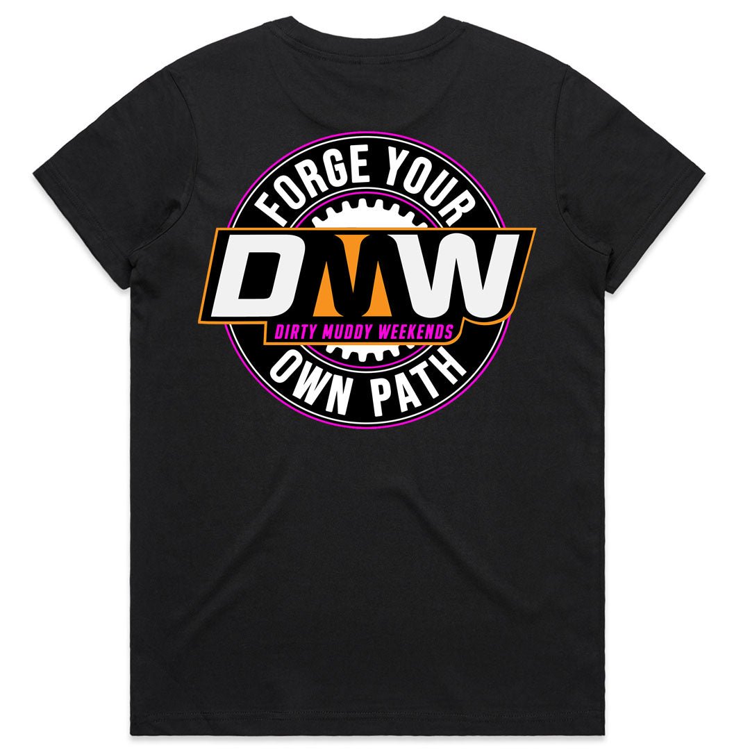 'FORGE YOUR OWN PATH' Pink/Orange - ADULT T-SHIRT – DMW