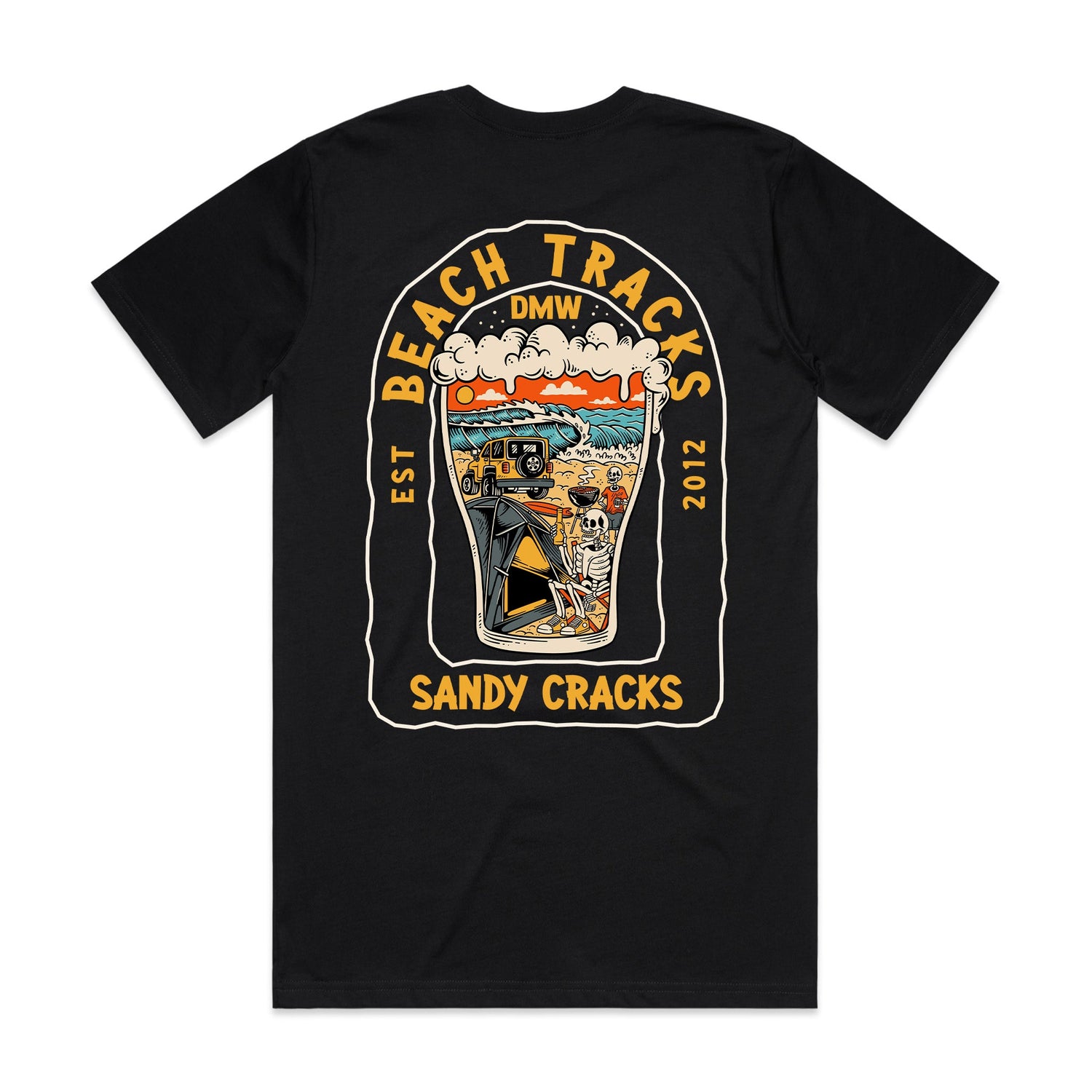 Beach Tracks & Sandy Cracks - ADULT T-SHIRT – DMW